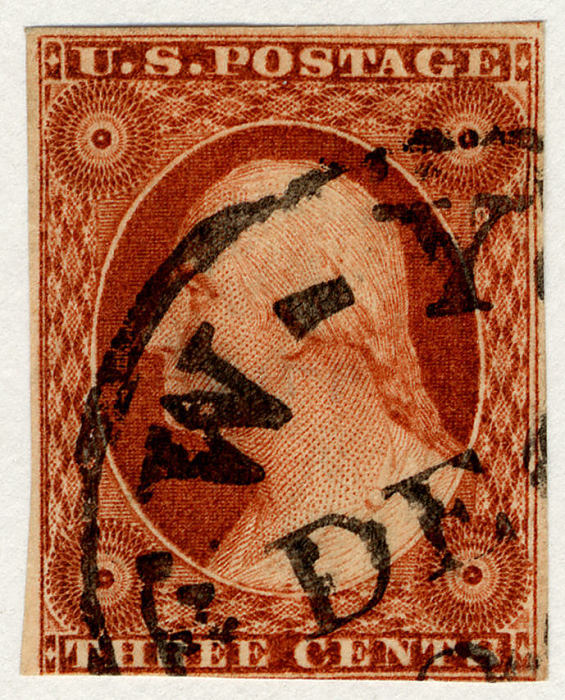 George Washington - Orange Brown - Type I - United States Postage Stamp
