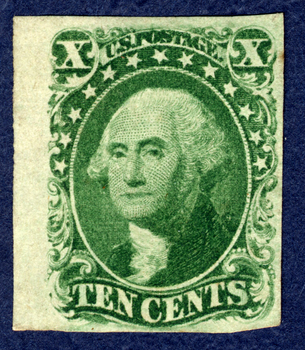 George Washington - Green - Type II - United States Postage Stamp