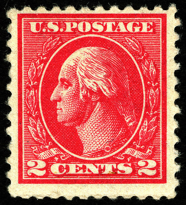 George Washington - Carmine - Single Line Watermark - Type I - Perf 12 ...