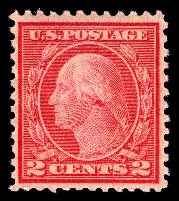 George Washington - Carmine - Single Line Watermark - Type I - Perf 12 ...