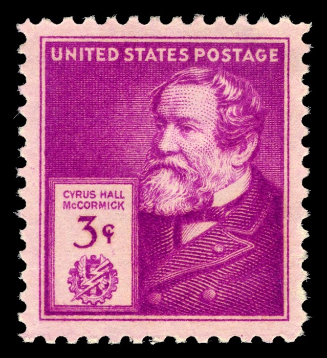 Cyrus Hall Mccormick - United States Postage Stamp | Famous Americans ...
