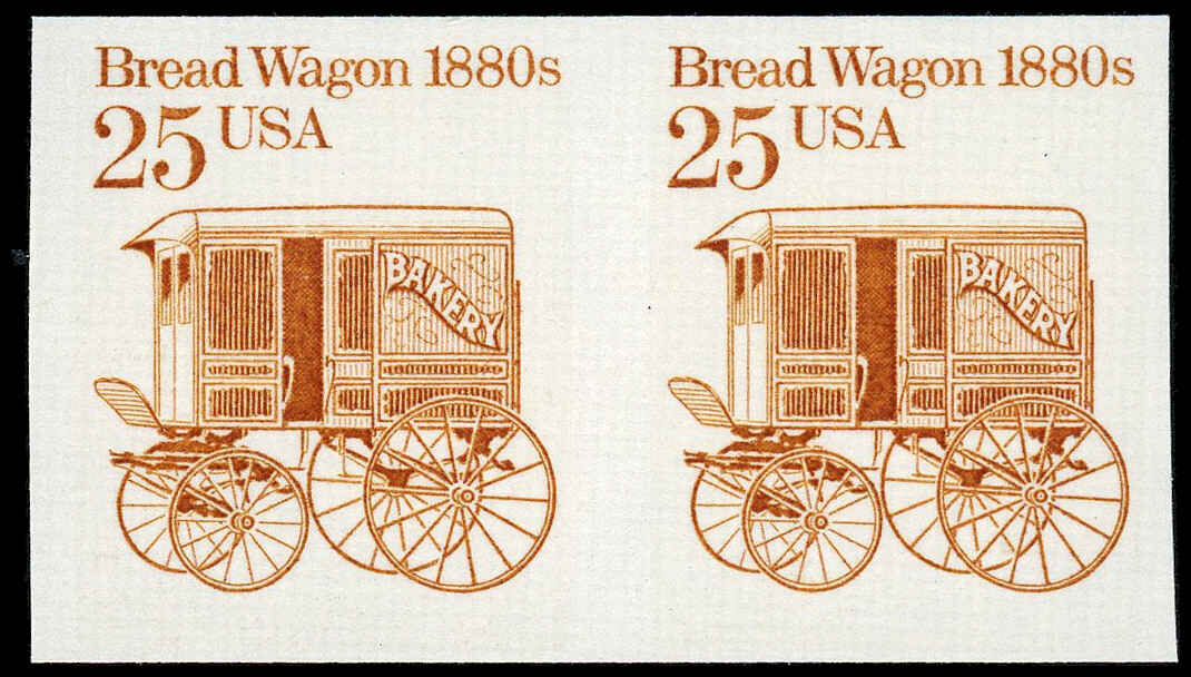 Bread Wagon - 1880s - Imperforate - United States Postage Stamp