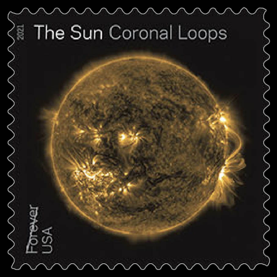 Coronal Loops - Multiple Loops - United States Postage Stamp | The Sun ...