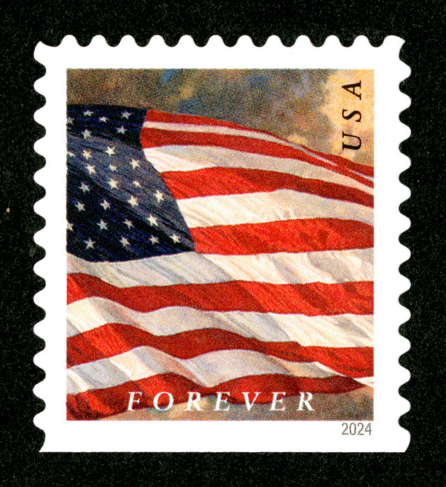 US Flag - Fully Cloudy Sky - Booklet Single - Size 18.75 X 21.5 Mm ...