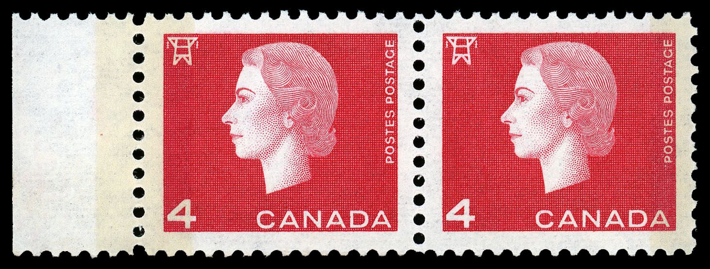 Queen Elizabeth II - Carmine - Winnipeg Split Bar Pair - 6 X 8 Mm ...