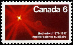 Rutherford, 1871-1937, Nuclear Science - F - Canada Postage Stamp