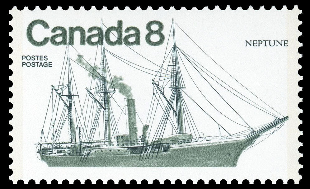 Neptune - HB - Canada Postage Stamp | Ships of Canada, Coastal Ships