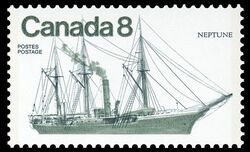Neptune - HB - Canada Postage Stamp | Ships of Canada, Coastal Ships