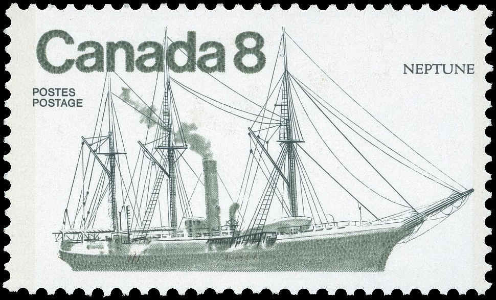 Neptune - LF - Canada Postage Stamp | Ships of Canada, Coastal Ships
