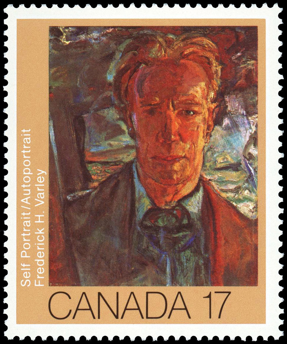 Frederick H. Varley, Self Portrait - Dull - Canada Postage Stamp ...