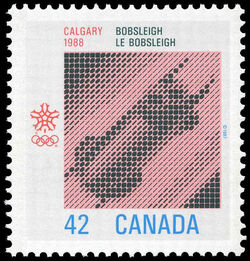 Bobsleigh, Calgary, 1988 - Dull / HB - Canada Postage Stamp | 1988 ...
