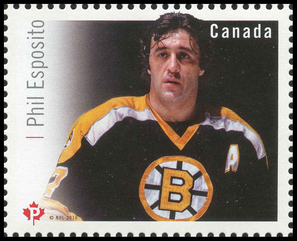 Phil Esposito - Canada Postage Stamp | Great Canadian NHL Hockey Forwards
