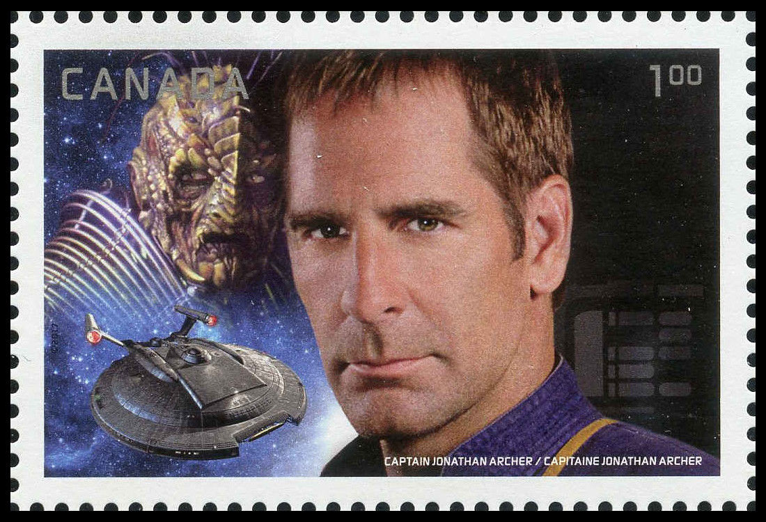Captain Jonathan Archer Vs. Commander Dolim - Canada Postage Stamp ...