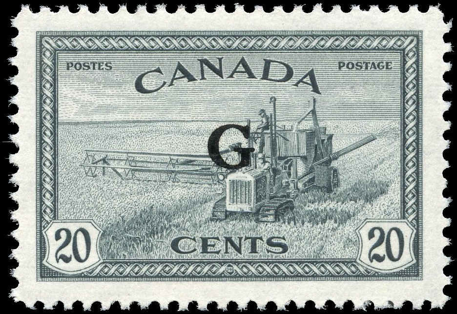 Combine Reaper And Thresher, Canadian Prairies - Slate Black - G ...